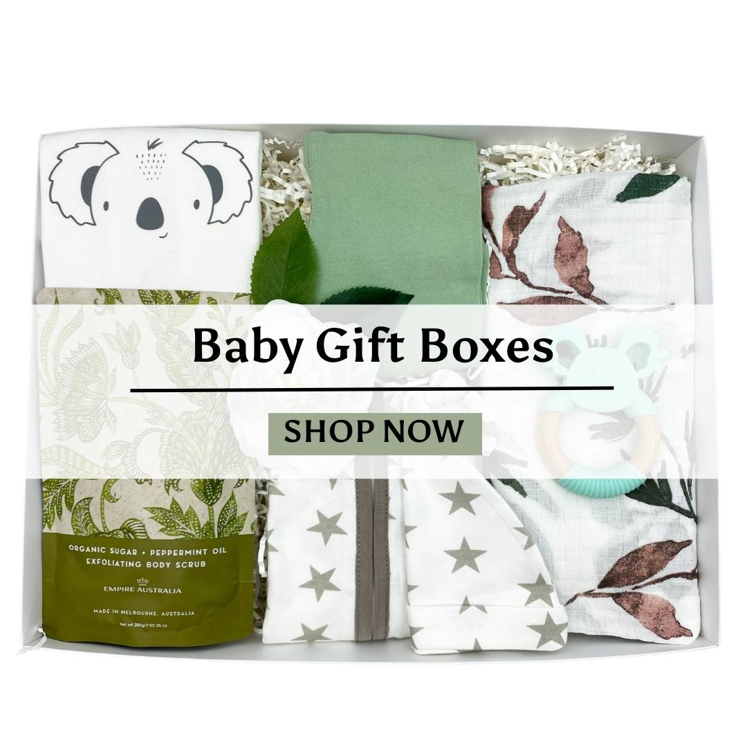 Baby Gift Boxes Australia | Personalised Baby Shower Gift Box – Bespoke ...