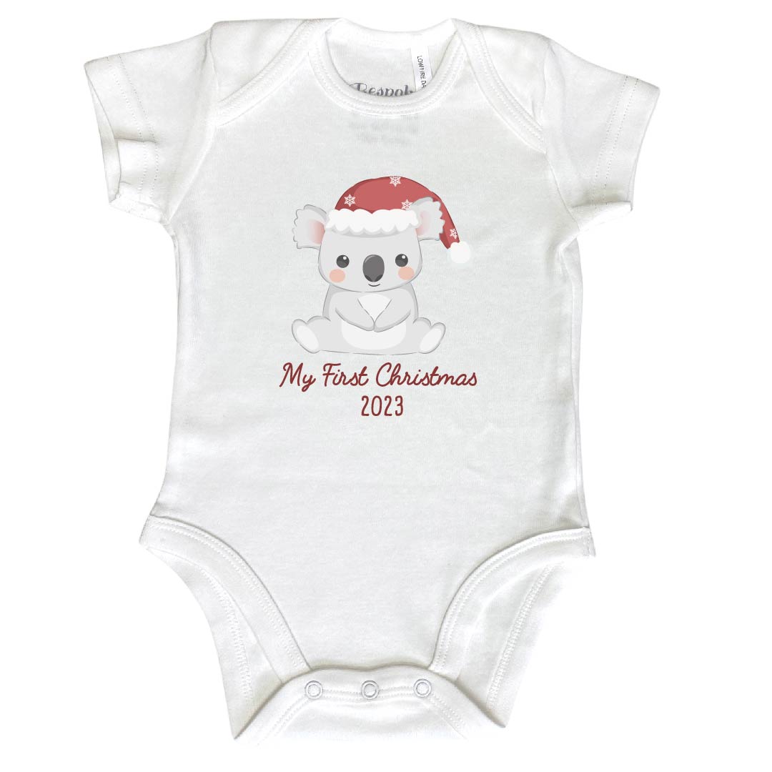 Cute Koala 1st Christmas | First Christmas Baby Outfits – Bespoke Baby ...