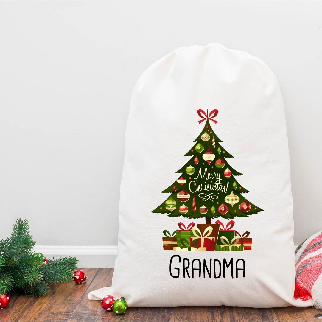 Personalised Christmas Tree Santa Sacks Australia | Bespoke Baby ...