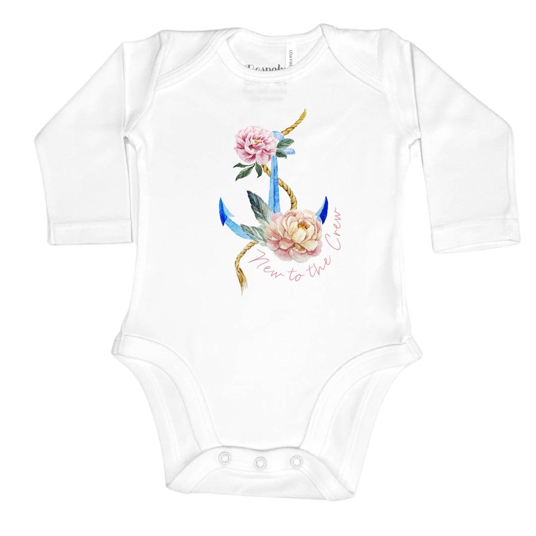 Boho Anchor New To Crew | Baby Onesies Australia – Bespoke Baby & Kids