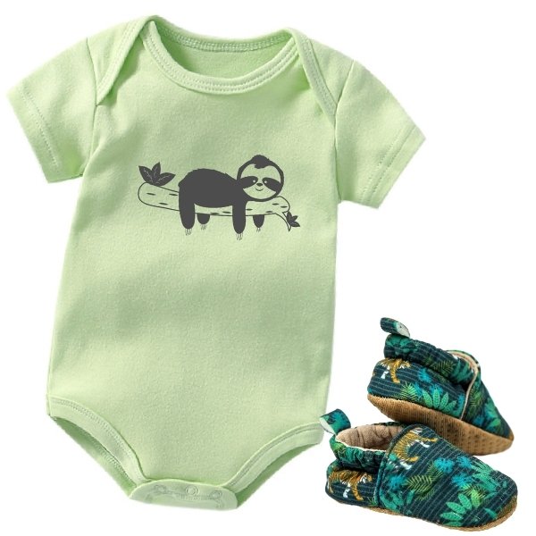 Sloth and Jungle Set | Baby Clothing Outfits Australia – Bespoke Baby ...
