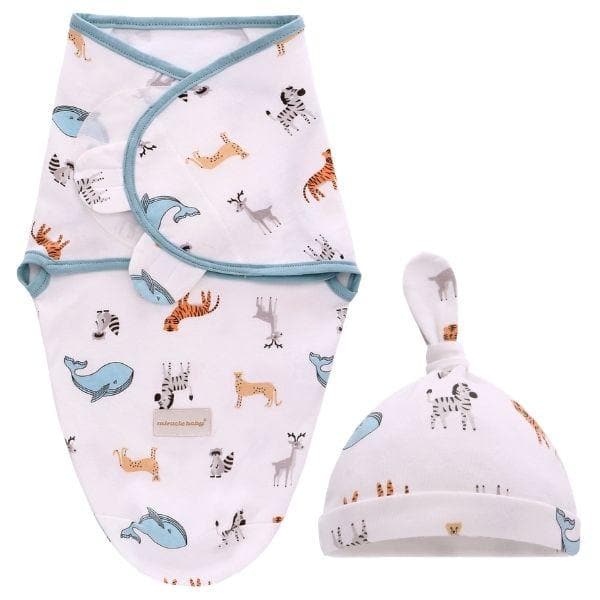 Animals Swaddle Set | Newborn Baby Swaddles Australia – Bespoke Baby & Kids